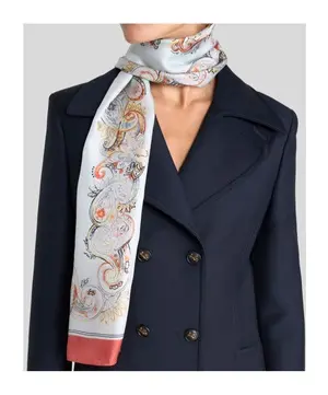 Etro Floral Paisley Motif Scarf
