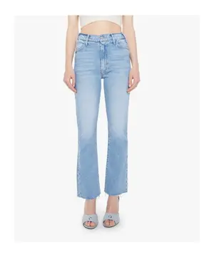MOTHER The Hustler Frayed-hem Jeans