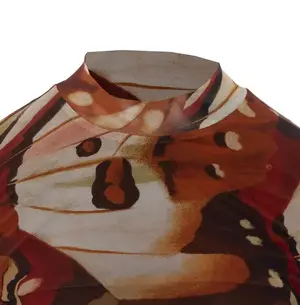 Farm Rio Sheer Printed Long-sleeve Top