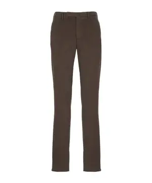 Incotex Belted Cotton Pants - Brown