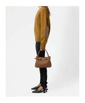 TOD'S T-plaque Belt Detail Tote Bag