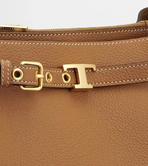 TOD'S T-plaque Belt Detail Tote Bag