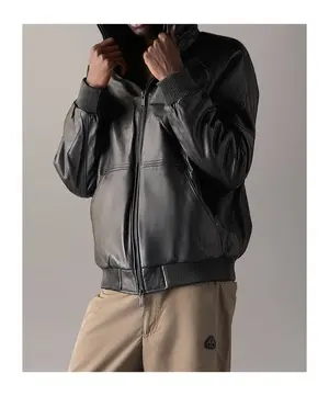 Moose Knuckles Neo Bunny Leather Jacket