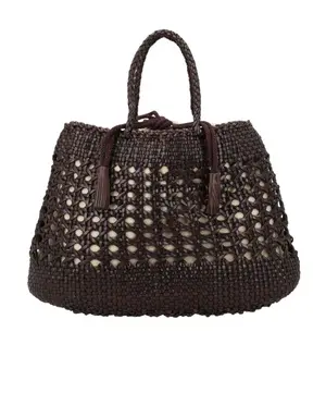 Dragon Diffusion Santa Cano Woven-design Tote Bag - Black