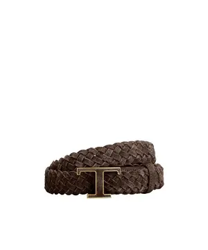 TOD'S Suede Belt - Brown