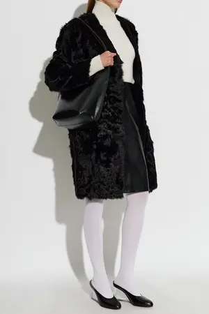 JIL SANDER Leather Midi Skirt