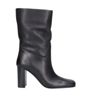 Khaite Square-toe Ankle Boots - Black