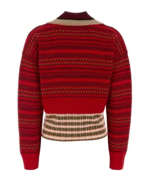 Dries Van Noten Toinette Patterned Knit Sweater