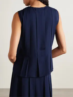 Proenza Schouler Makayla Pleated Crepe Tank
