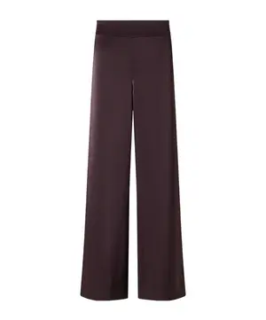 Johanna Ortiz Satin Wide-leg Pants - No