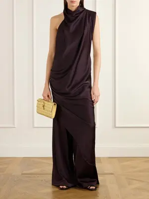 Johanna Ortiz Satin Wide-leg Pants - No