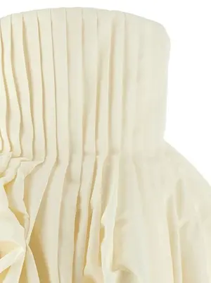 Carolina Herrera Pleated Bubble Mini Dress