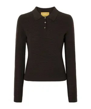 Guest In Residence Cashmere Polo Sweater