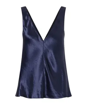 Maria Mcmanus Draped Satin Cami - Blue