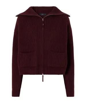 Arch4 Ribbed Cashmere Zip-up Cardigan