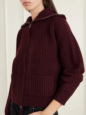 Arch4 Ribbed Cashmere Zip-up Cardigan