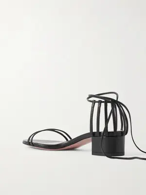 AQUAZZURA Straight To Heaven Leather Sandals - No