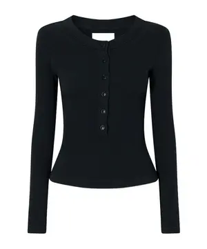Citizens Of Humanity Ribbed Stretch Henley Top