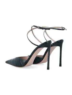 TOM FORD Croc-effect Leather Pumps
