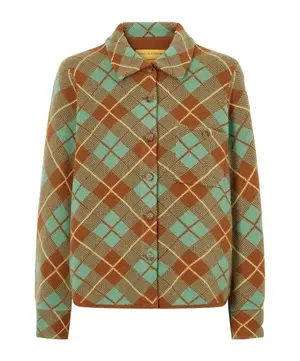 Guest In Residence Dylan Checked Cashmere Cardigan - No