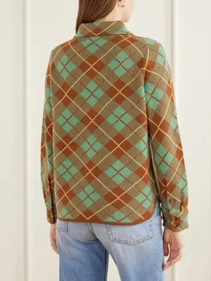 Guest In Residence Dylan Checked Cashmere Cardigan - No