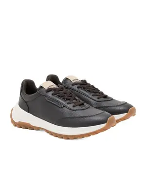 Emporio Armani Boteh Capsule Collection Hammered-finish Sneakers