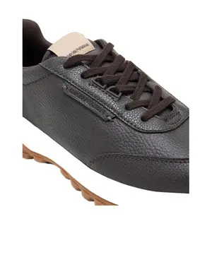 Emporio Armani Boteh Capsule Collection Hammered-finish Sneakers