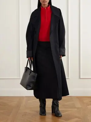 Auralee Wool Half-zip Sweater