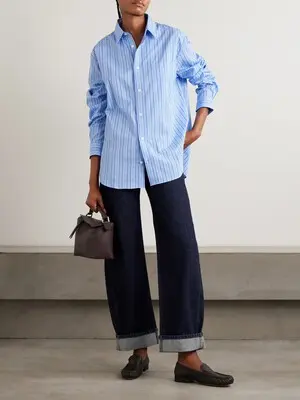 Matteau Striped Organic Cotton-poplin Shirt