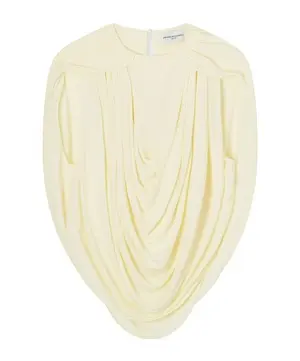 Brandon Maxwell Astor Draped Top
