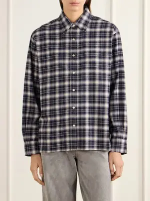 Still Here Checked Cotton-blend Shirt