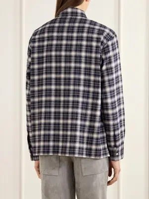 Still Here Checked Cotton-blend Shirt
