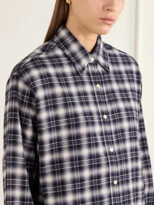 Still Here Checked Cotton-blend Shirt