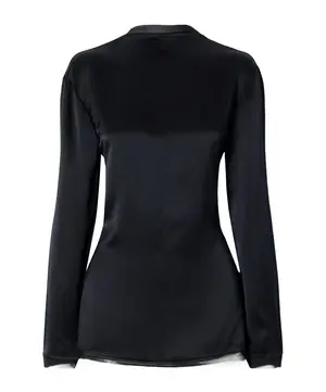 Tove Open-back Tie-detailed Silk Blouse