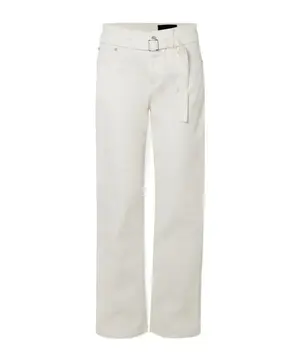 Proenza Schouler Ellsworth Belted Low-rise Straight-leg Jeans - No
