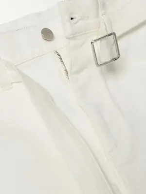 Proenza Schouler Ellsworth Belted Low-rise Straight-leg Jeans