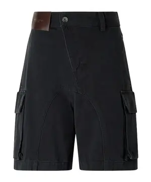 J.W.ANDERSON Twisted Patch Pocket Cotton-twill Shorts - No