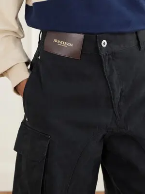 J.W.ANDERSON Twisted Patch Pocket Cotton-twill Shorts