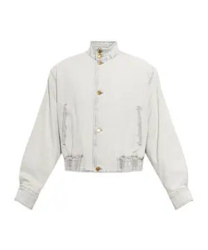 JIL SANDER Long-sleeve Stand-collar Jacket - Grey