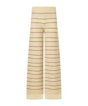 Guest In Residence Blend Knitted Wide-leg Pants
