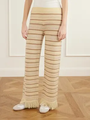 Guest In Residence Blend Knitted Wide-leg Pants