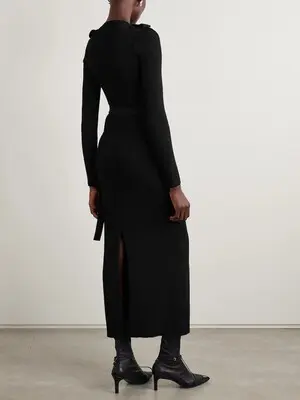 Proenza Schouler Lauryn Belted Ribbed-knit Dress - No