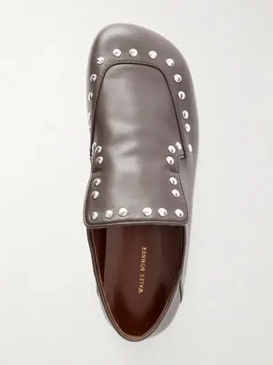 WALES BONNER Studded Leather Loafers