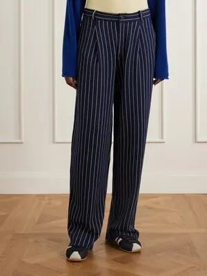 Guest In Residence Loose-fitting Striped Trousers