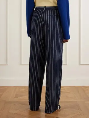 Guest In Residence Loose-fitting Striped Trousers