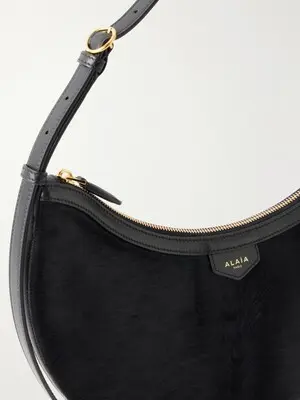 Alaïa Demi Lune Calf-hair Shoulder Bag