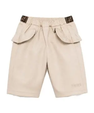 Fendi Ruffled-trim Logo-waistband Trousers