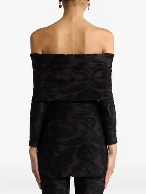Etro Off-shoulder Knit Top - Black