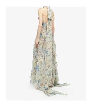 Alexander McQueen Wallpaper Floral Evening Dress