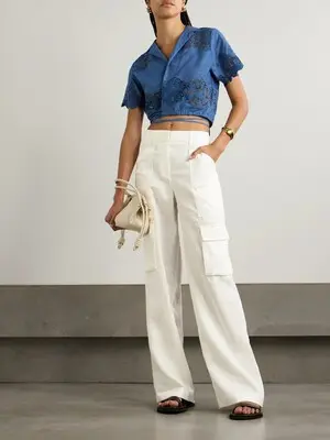 LoveShackFancy Simple Cargo Pants